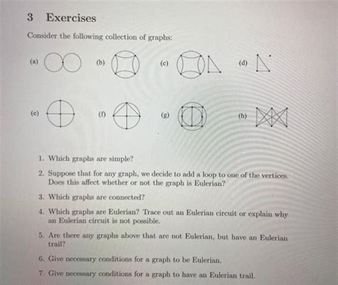 Solved Exercises Consider The Following Collection Of Chegg
