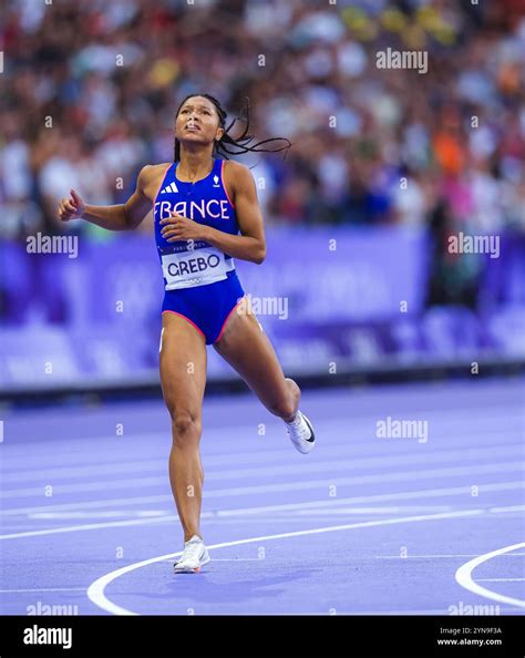 Shana Grebo Participating In The 400 Meters Hurdles At The Paris 2024