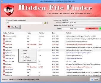Hidden File Finder 1 0 Download Free HiddenFileFinder Exe