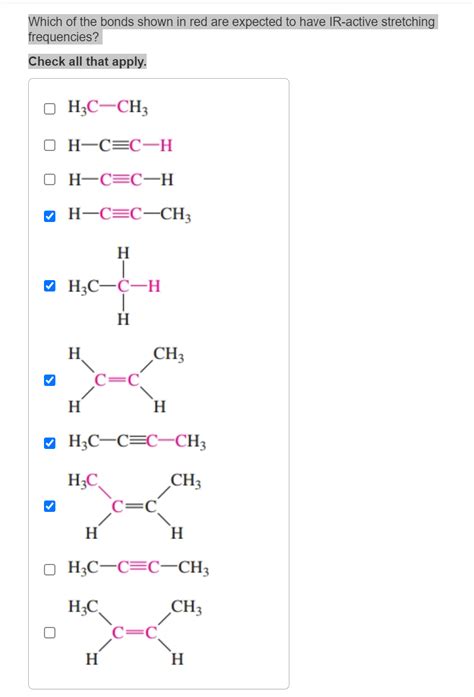 [solved] Which Of The Bonds Shown In Red Are Expected To
