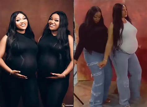 Pregnant Identical Twins Overjoyed As They Welcome Babies Video