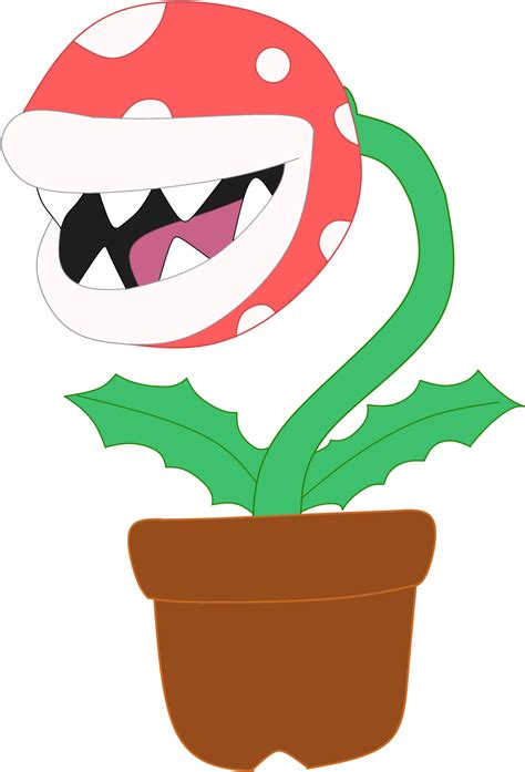 Finished Making A Pic Of The Piranha Plant Cartoon Clipart Full Size Clipart