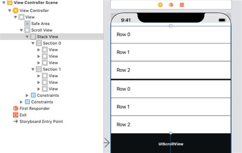 Uitableview How Can I Create Rows Without Tableview And Collection View In Ios Stack Overflow