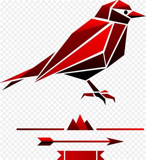 酒红色几何拼图小鸟png图片素材下载图片编号8795339 Png素材网