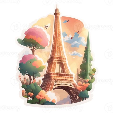 Eiffel Tower Watercolor 27201876 Png