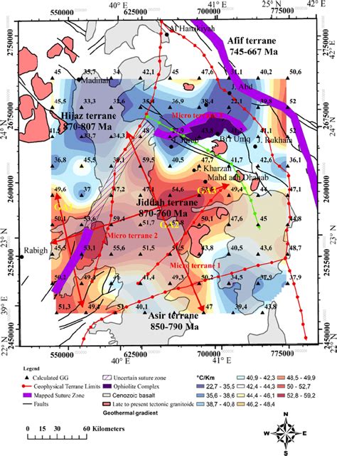 Spatial Distribution Of Geothermal Gradient Derived From Aeromagnetic