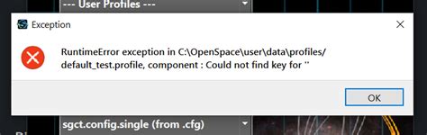 Runtime Exception Thrown After Adding A Key Binding In The Profile Editor · Issue 2362