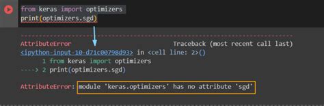 How To Fix Attributeerror Module Kerasoptimizers Has No Attribute Sgd
