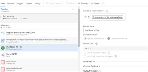 Npm Failed With Return Code 3 And Nodejs Tool Installer Task In Azure