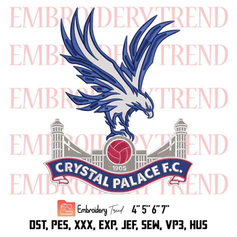Crystal Palace Football Club Logo Embroidery Football Embroidery
