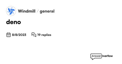 deno windmill