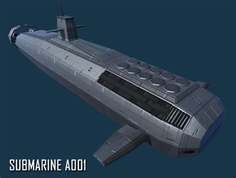 Submarine A001 Large 3d Sea Unity Asset Store