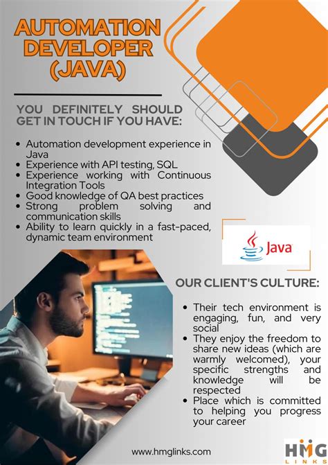 Hmg Links Ltd On Linkedin Automation Engineer Java Api Sql Qa