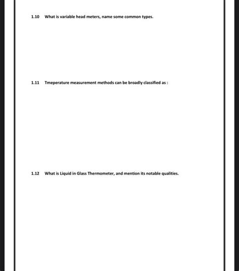 Solved 110 What Is Variable Head Meters Name Some Common