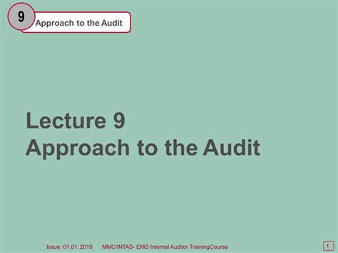 Approach To The Audit Pptx