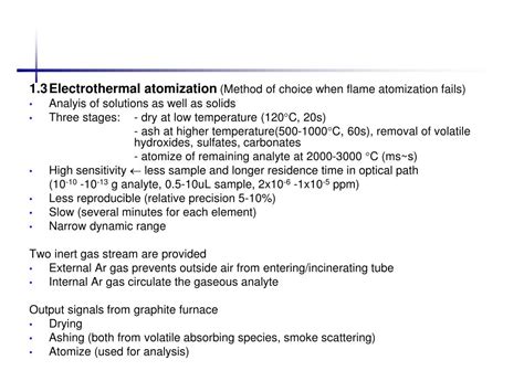 Ppt Chapter 9 Atomic Absorption Spectrometry Aas 1 Sample
