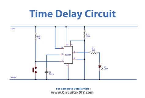 How To Make Time Delay Circuit Using 555 Timer