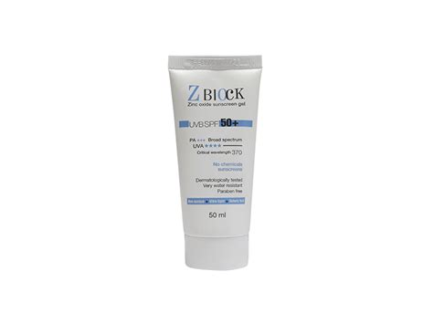 Z Block Sunscreen Gel Spf 50 50 Ml Ingredients And Reviews
