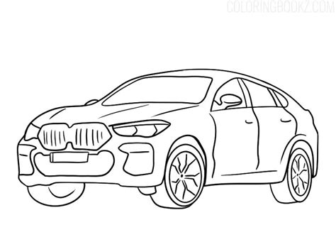 Bmw X6m Coloring Page Coloring Pages Bmw Coloring Books