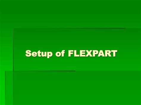 ppt the lagrangian particle dispersion model flexpart powerpoint