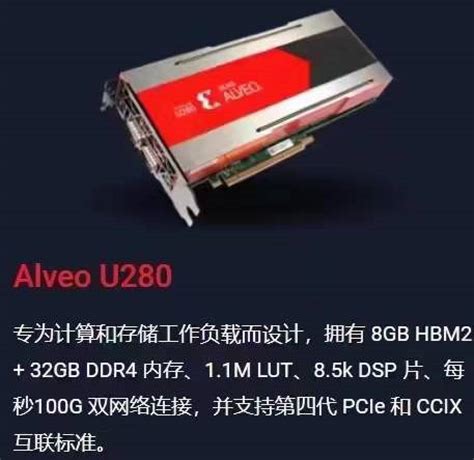 xilinx alveo u280 a u280 p32g pq g 赛灵思数据中心加速器卡 阿仪网