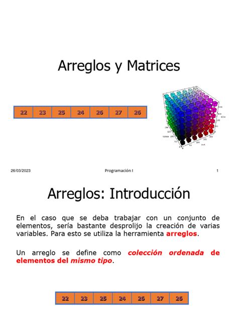 Arreglos Y Matrices Pdf C Lenguaje De Programación Matriz