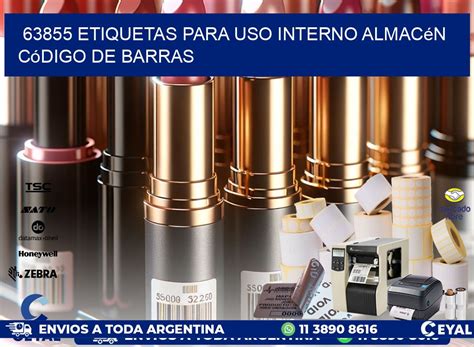 63855 Etiquetas Para Uso Interno Almacén Código De Barras Zebra
