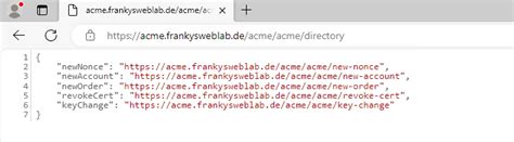 Internal ACME Certification Authority For The Automation Of Certificates Frankys Web