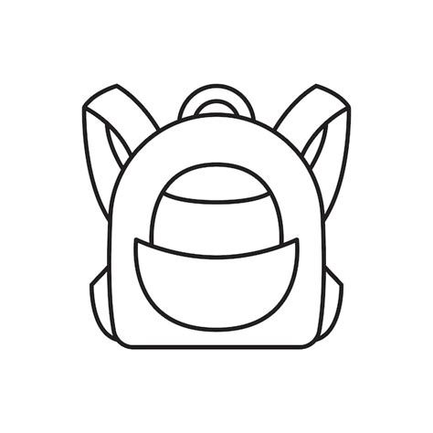 Premium Vector Backpack Icon Logo
