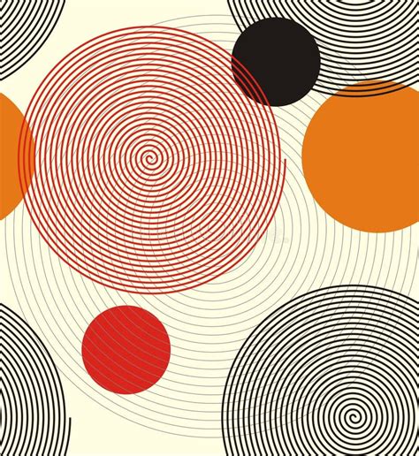 Shape Of Messy Random Line Circles Abstract Geometric Background Pattern Effect Canvas Art