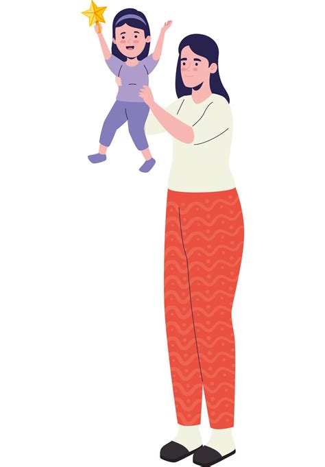 Madre E Hija Celebrando La Navidad PNG