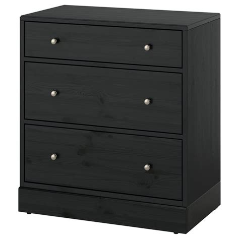 Havsta 3 Drawer Dresser Black 3178x1812x35 Ikea