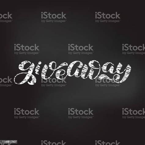 선물 브러쉬 레터링 배너 또는 엽서에 대 한 단어입니다 벡터 일러스트 개성 개념에 대한 스톡 벡터 아트 및 기타 이미지 개성