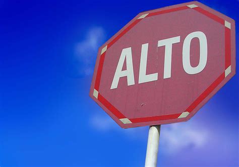 A Guide To Alto The Spanish Word For Stop