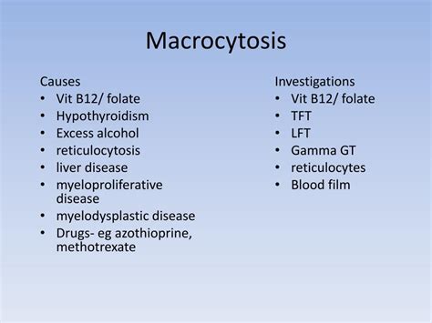Ppt Haematology Investigation Of Anaemia Powerpoint Presentation