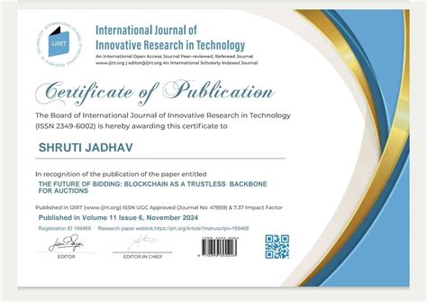 Shruti Jadhav On Linkedin Research Blockchain Innovation Technology Publication Gratitude