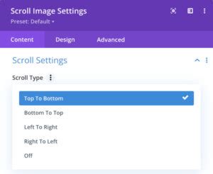 Scroll Image Module Overview DiviFlash Docs