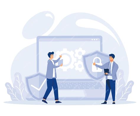 Premium Vector Data Backup Software Concept Remote Server Protection From Cyber Attack