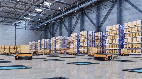 Premium Photo Widely Used Parcel Sorting Robot System Using Amr Agv With Tilt Tray3d Rendering