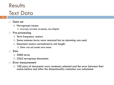 Ppt Random Projections In Dimensionality Reduction Applications To