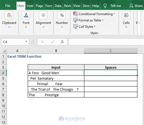 Trim Function To Remove Spaces In Excel At Hector Myers Blog
