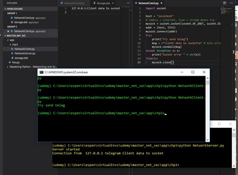 Python Network Client And Server Using Socket E Lo Engineer Log Out