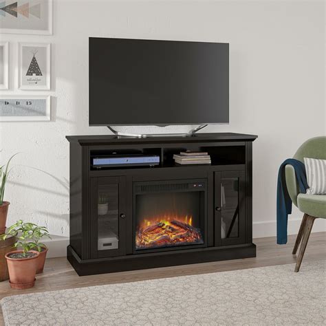 Small Tv Stand With A Fireplace At Debra Baughman Blog