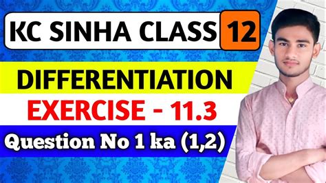 Derivative Of Implicit Function Calculus Q1 Ka 1 Ex 113 Class 12