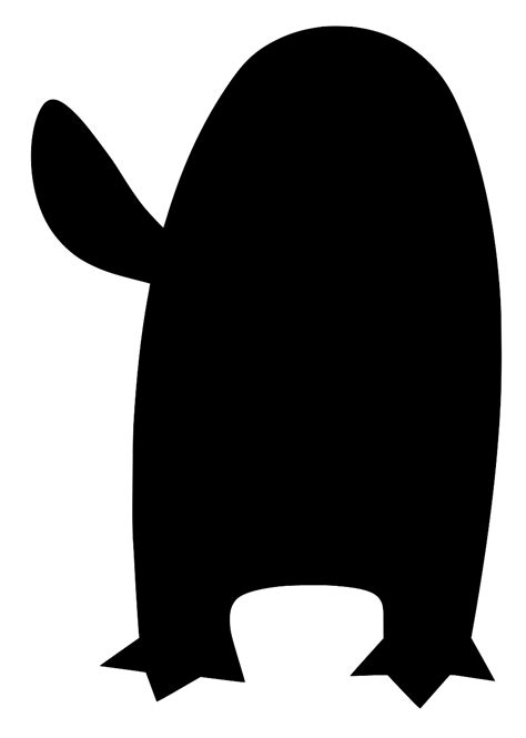 SVG Tux Penguin Free SVG Image Icon SVG Silh