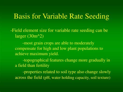 Ppt Variable Rate Seeding Technologies Powerpoint Presentation Free Download Id 336708