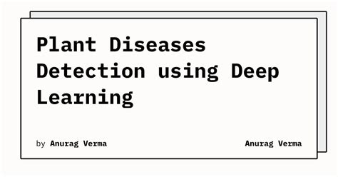 Plant Diseases Detection Using Deep Learning Rdatascience