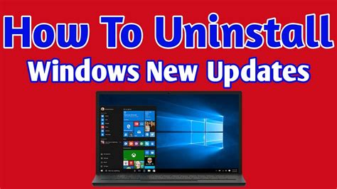 How To Uninstall Windows 10 New Update Youtube