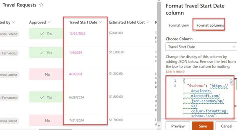 Sharepoint List Form Formatting Json Examples