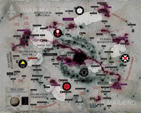 Warhammer 40000: приходы Адепта Сороритас на карте Галактики | War ...